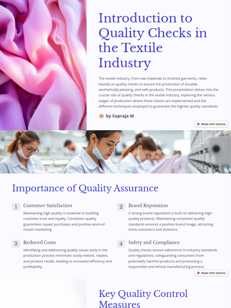 Introduction To Quality Checks in The Textile Industry | PDF | Textiles