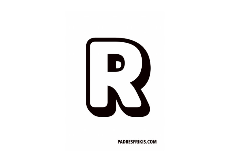 Letra R Mayuscula Imprimir | PDF