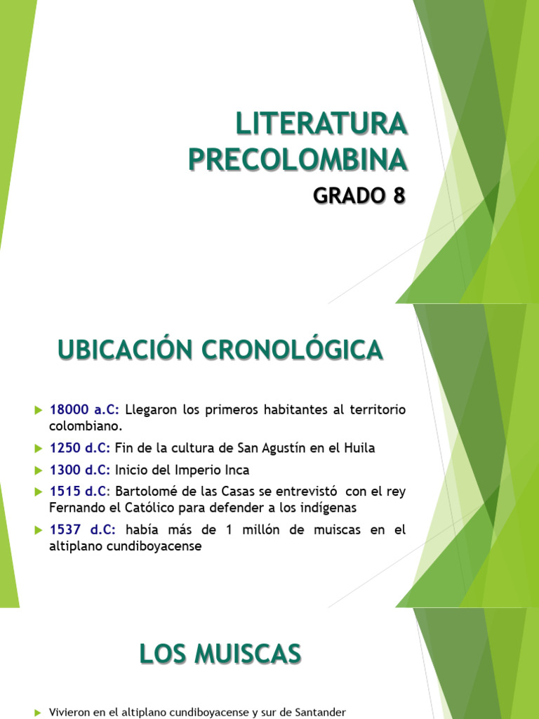 Literatura Precolombina en Colombia | PDF