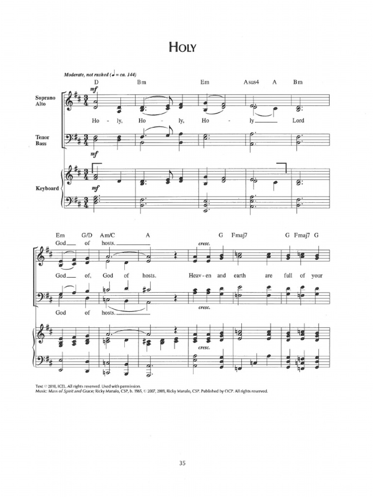 Holy by Ricky Manalo | PDF