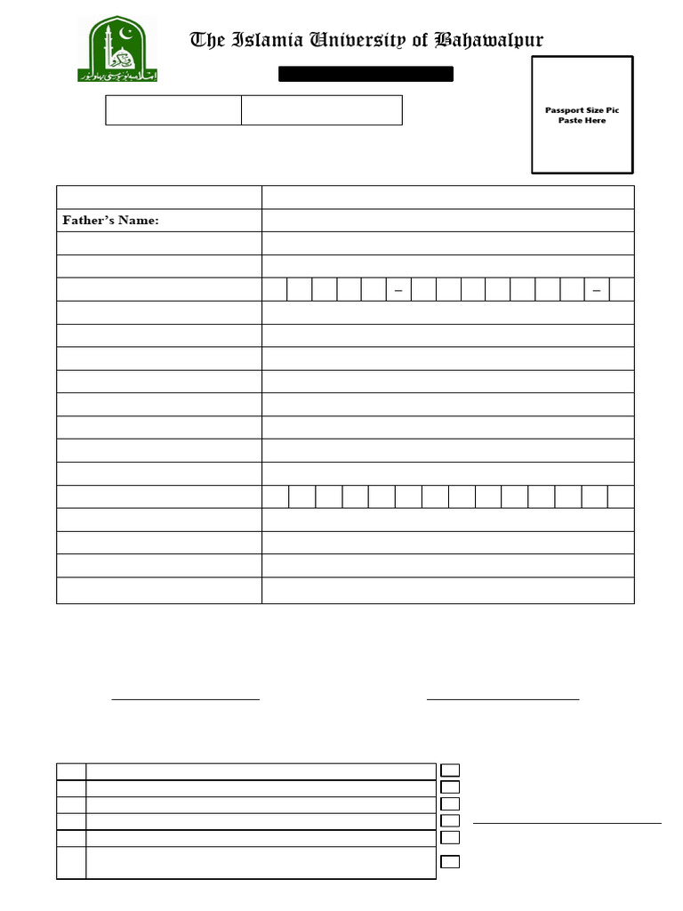 Bio Data Form | PDF