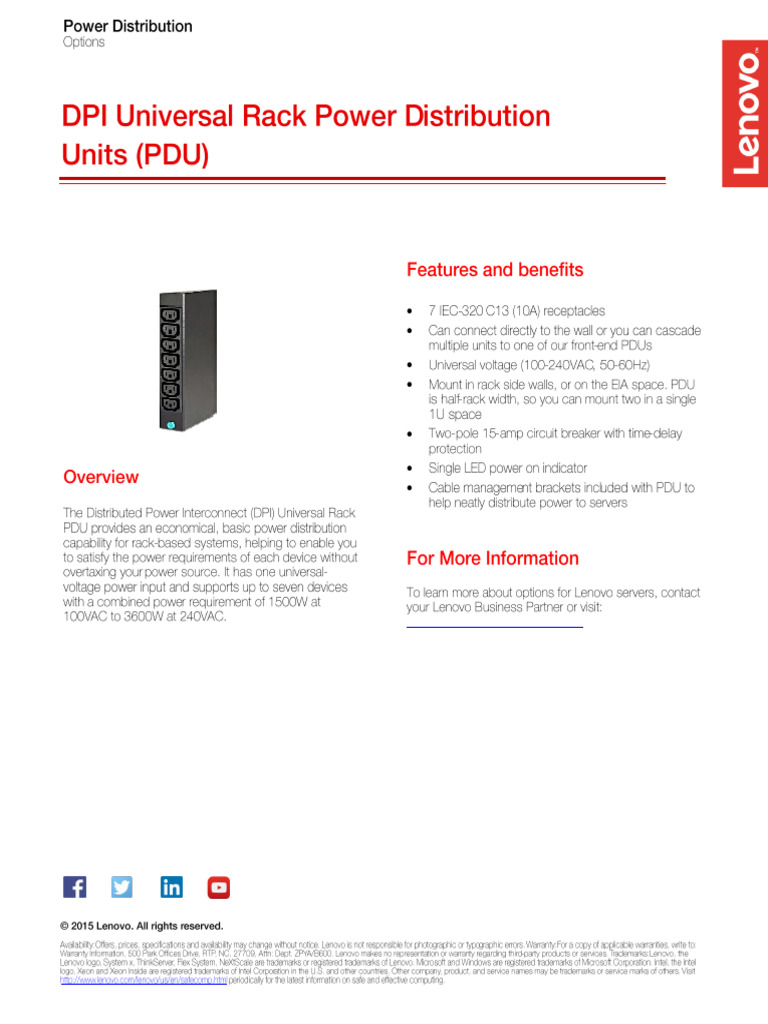 Dpi Universal Rack Pdu Ds | PDF