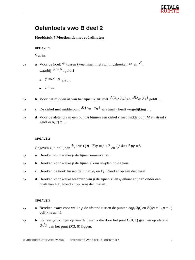 GR12 VB2 H07 Oefentoets | PDF