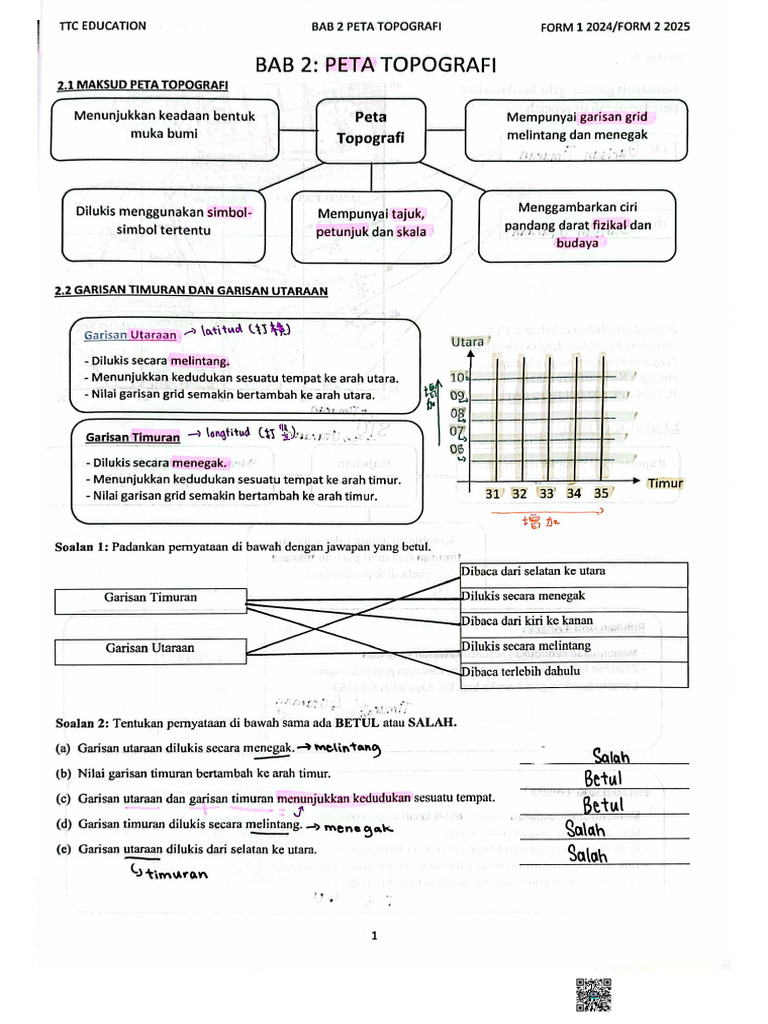 Tingkatan 2 geo Bab 2 | PDF