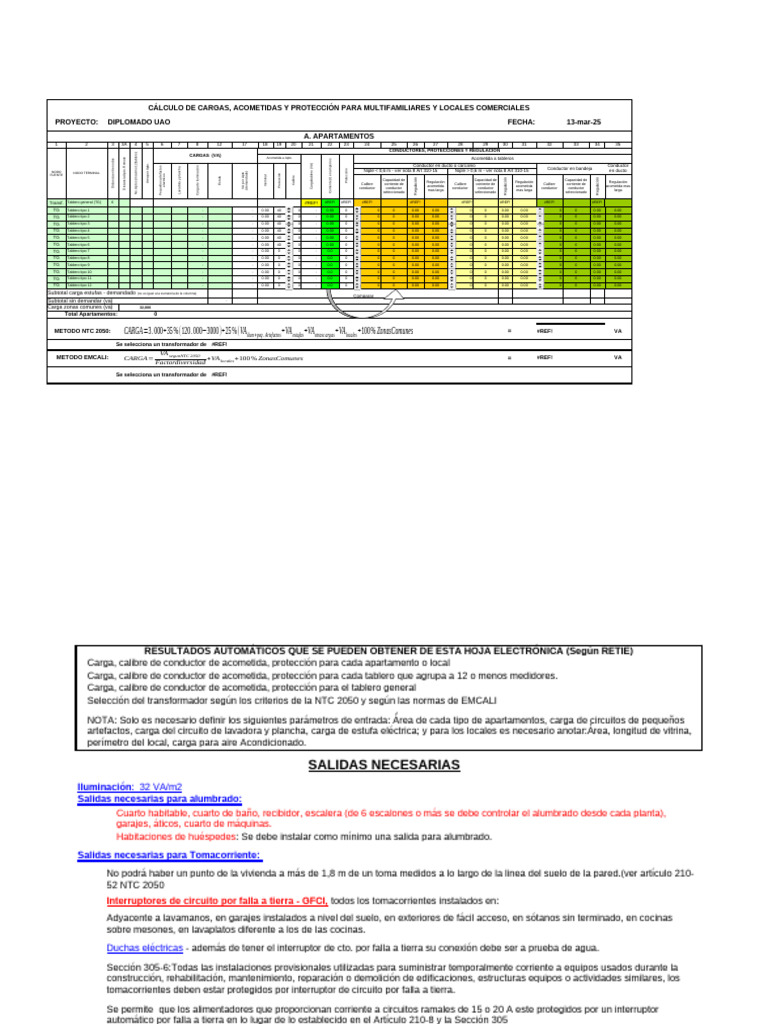 Acometidas en Baja Tension Emcali | PDF | Electricidad | Bienes manufacturados
