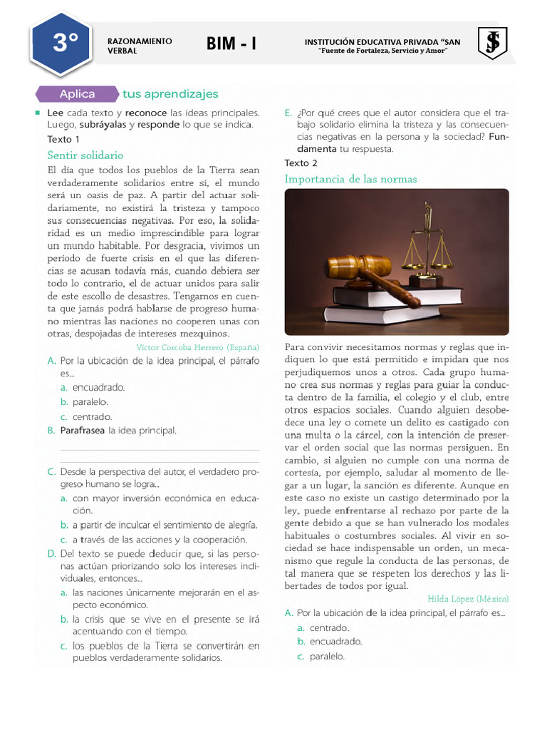 Libro Tercero A 3 Pdf