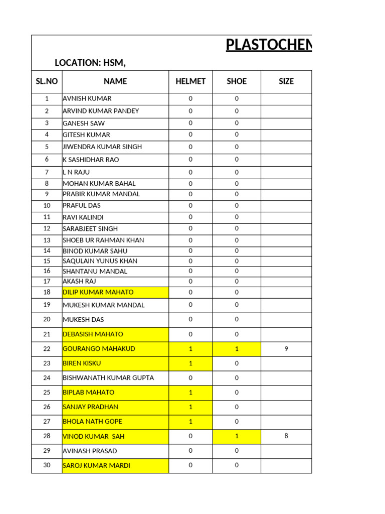 Ppe Requirment | PDF