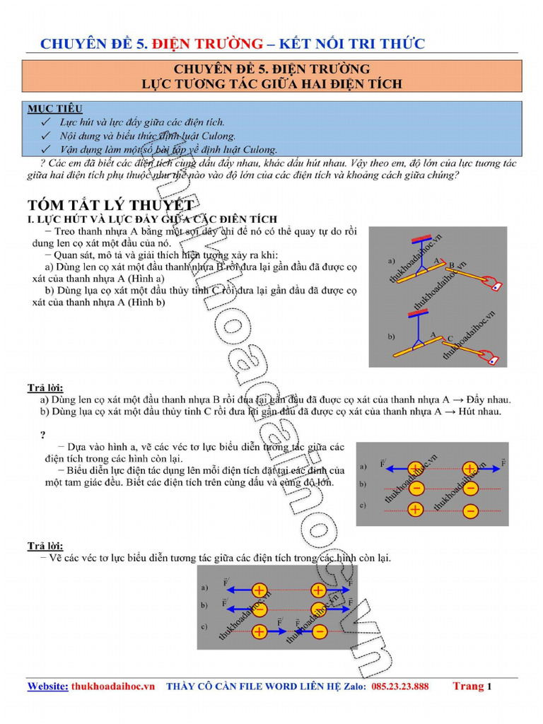 Bai Tap Luc Tuong Tac Dien | PDF