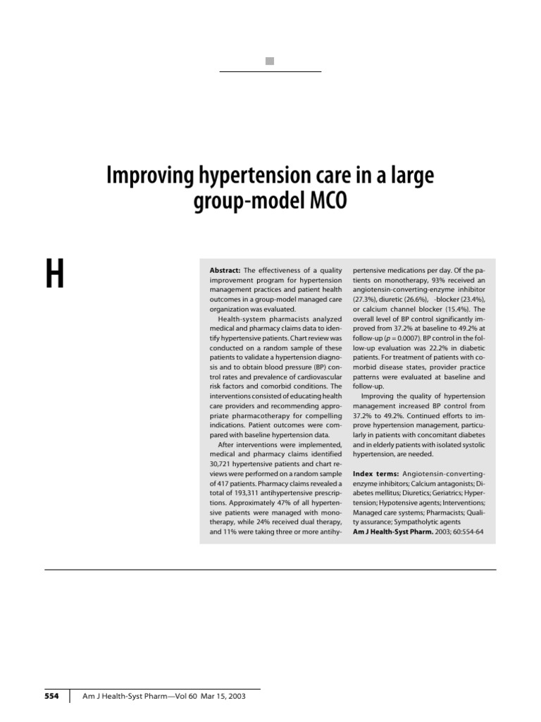 013 - Ac. 41597 - Improving Hypertension Care in A Large Group-Model ...