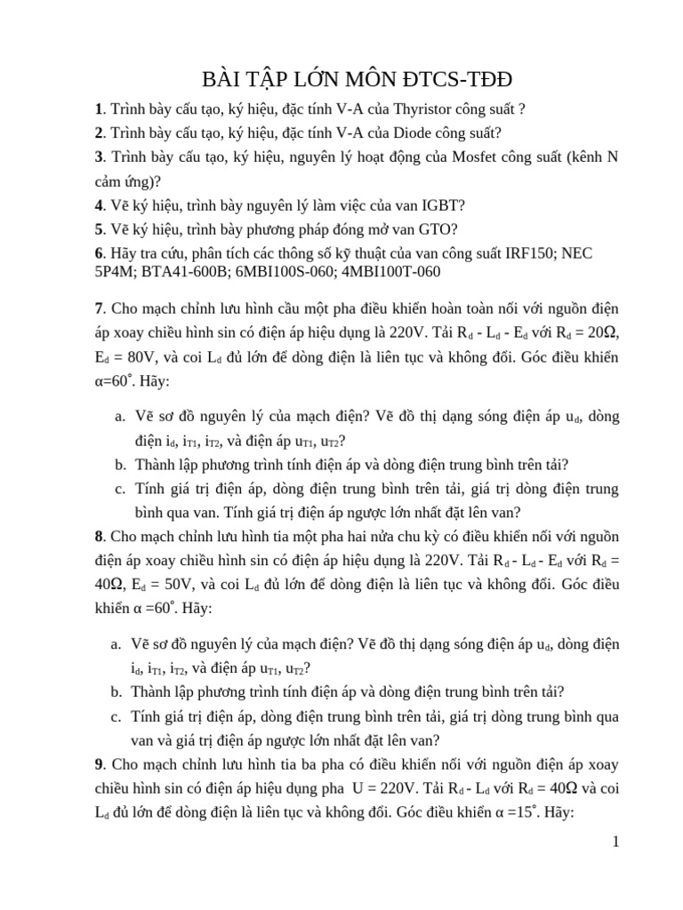 Bai Tap DTCS&TDD-4TC | PDF
