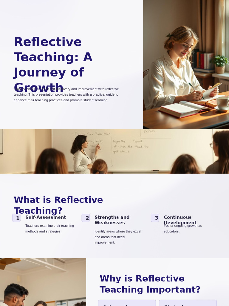 Reflective Teaching A Journey of Growth | PDF | Teachers | Learning