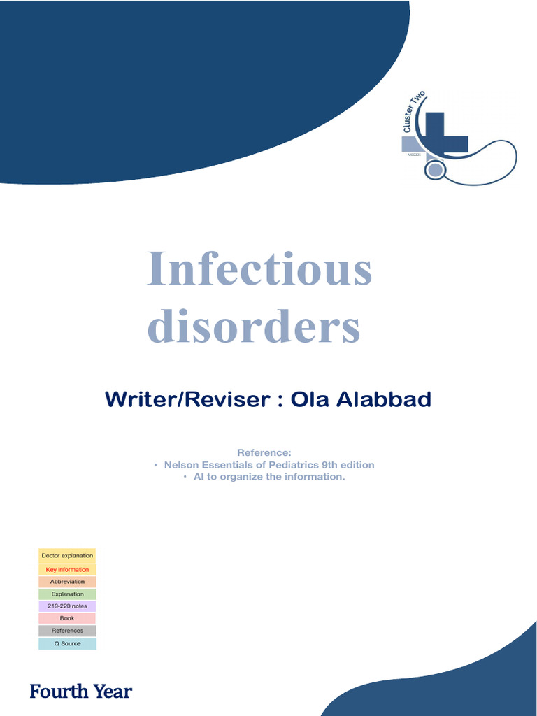 Infectious Diseases Notes | PDF | Common Cold | Clinical Medicine
