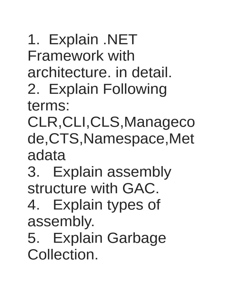 C# Question Bank - 240924 - 120642 | PDF