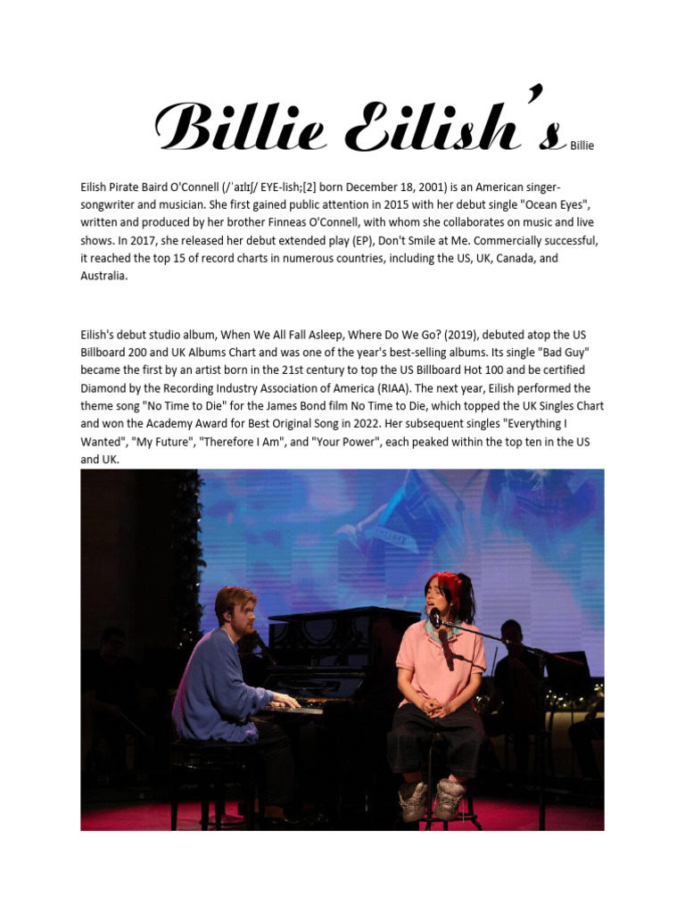 Billie Eilish | PDF