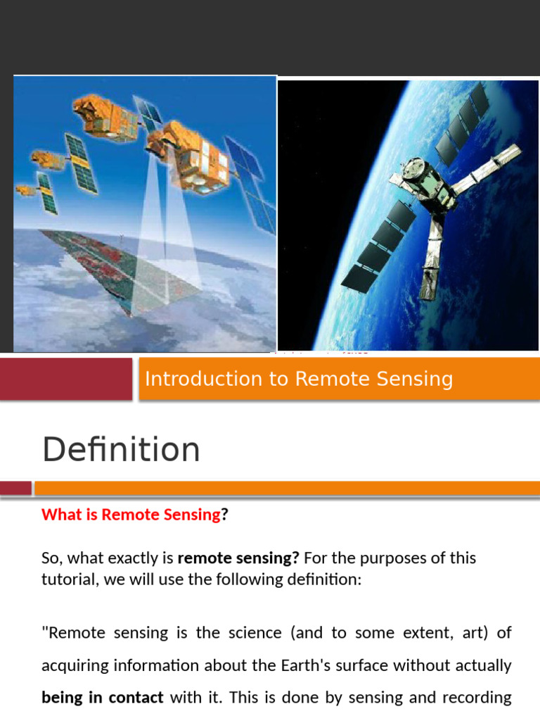 Chapter 6 - Remote Sensing Presentation | PDF | Electromagnetic Radiation | Remote Sensing