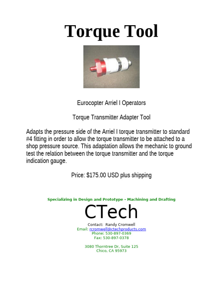 Torque Tool MS Flyer | PDF