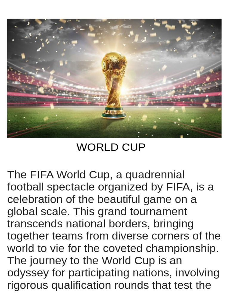Celebrating Football Legends at World Cup | PDF