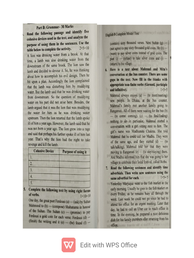 Class 8 Grammar 1 | PDF