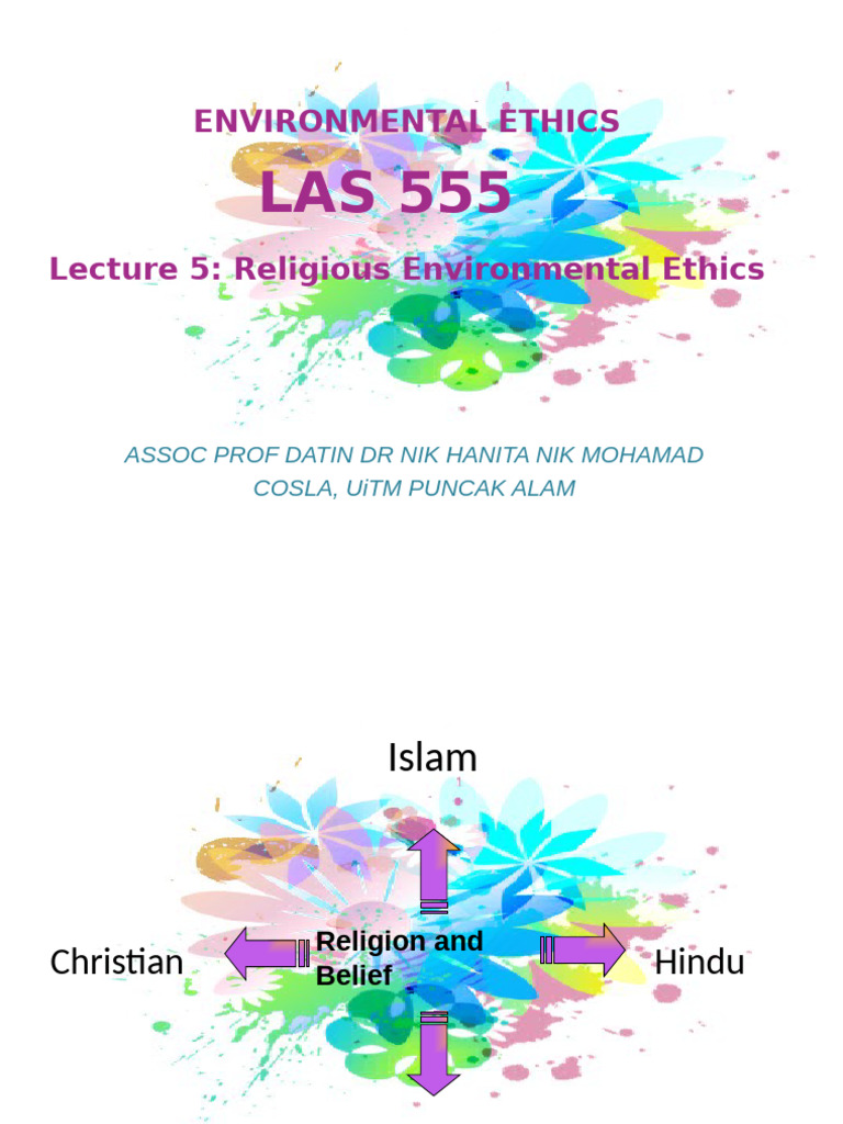 Religious Perspectives on Environmental Ethics | PDF | Creator Deity ...