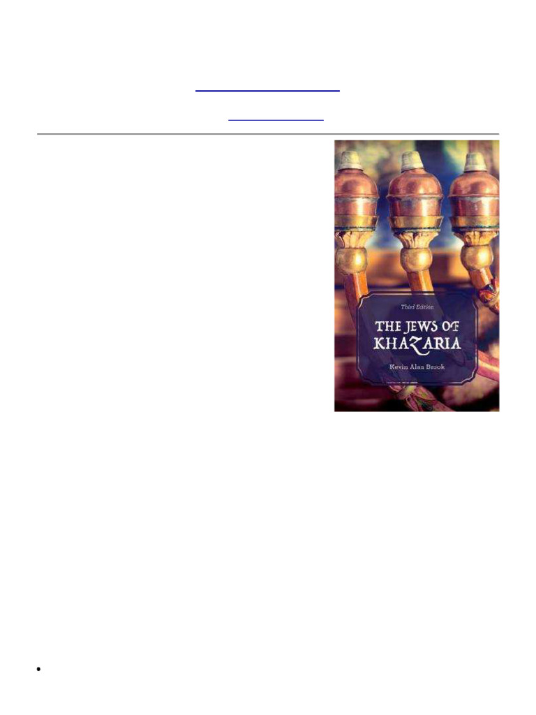 The Jews of Khazaria: A Historical Overview | PDF