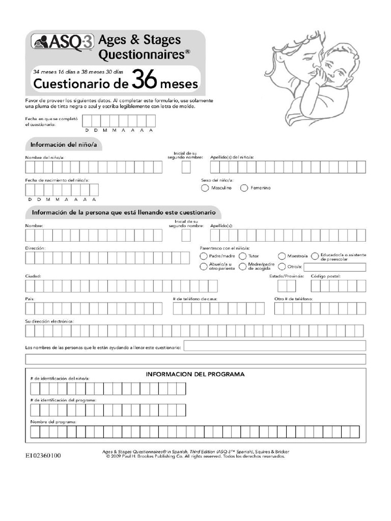 ASQ 3 36 Meses | PDF