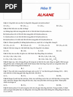 Luyện tập alkane (lần 1) | PDF