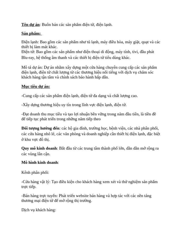 Buôn bán các sản phẩm điện tử | PDF