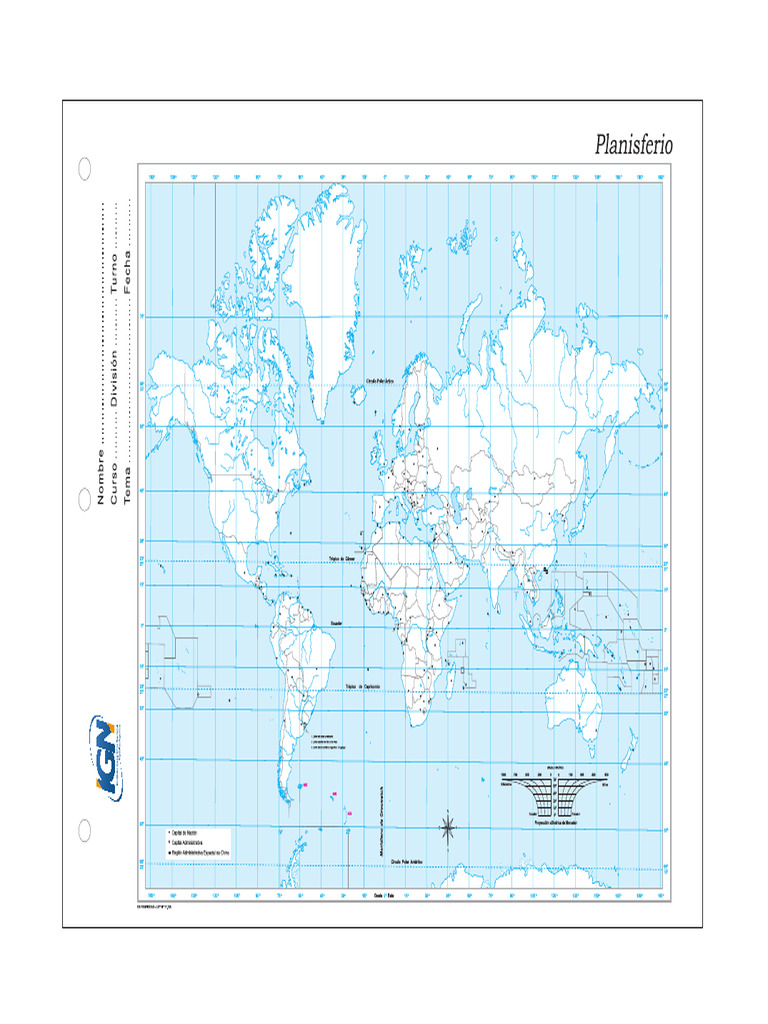 PLANISFERIO - IGN | PDF