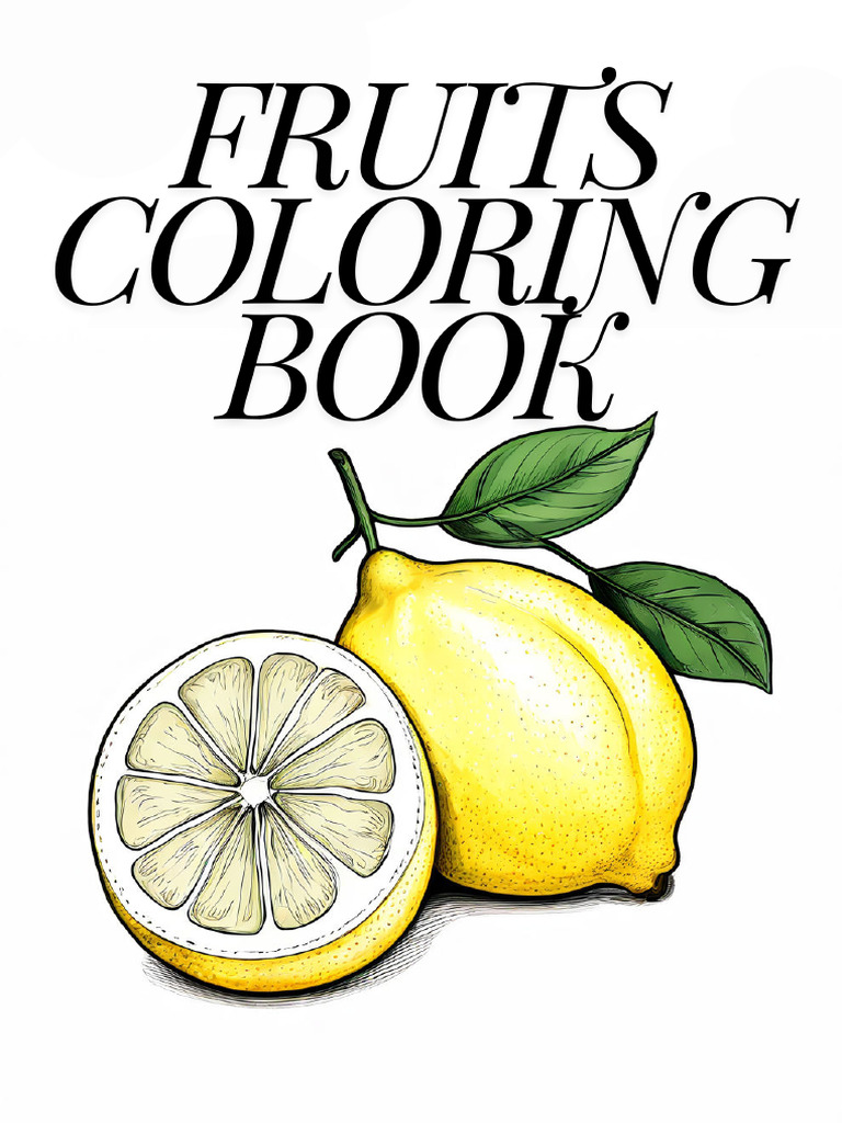 Fruits Coloring Book | PDF