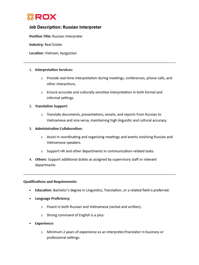 JD Phiên Dịch Tiếng Nga | PDF