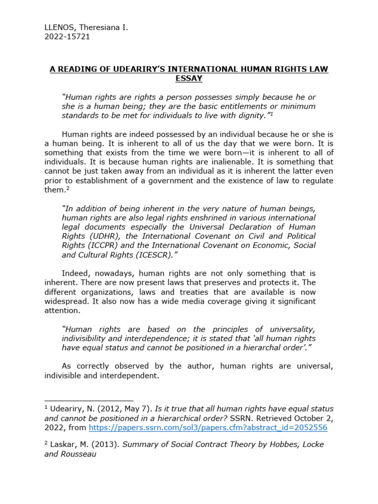 International Human Rights Law | PDF | Human Rights | Social Ethics