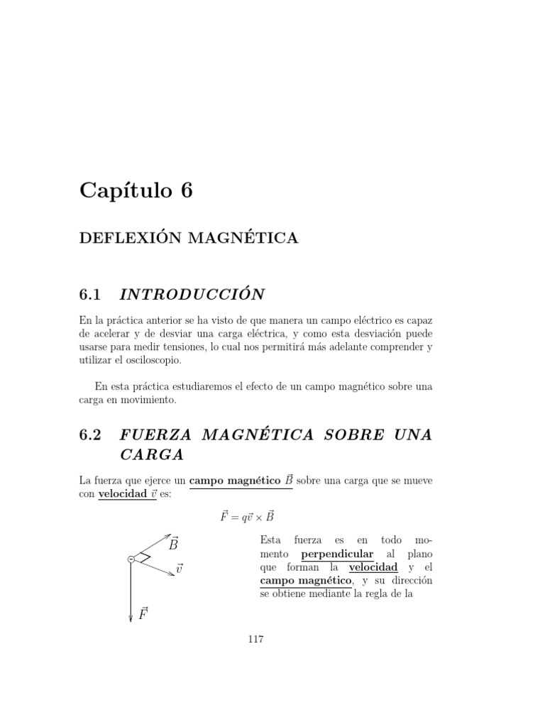 LFI 11 Deflexión Magnética | PDF | Electrón | Fuerza
