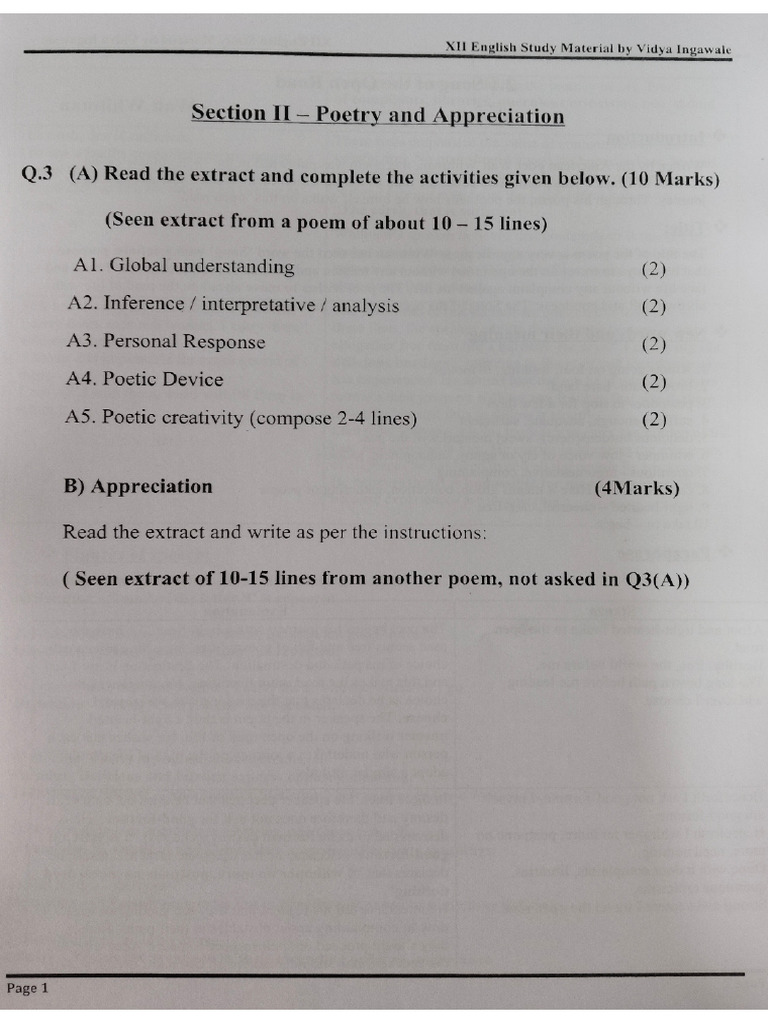 Poetry Section | PDF