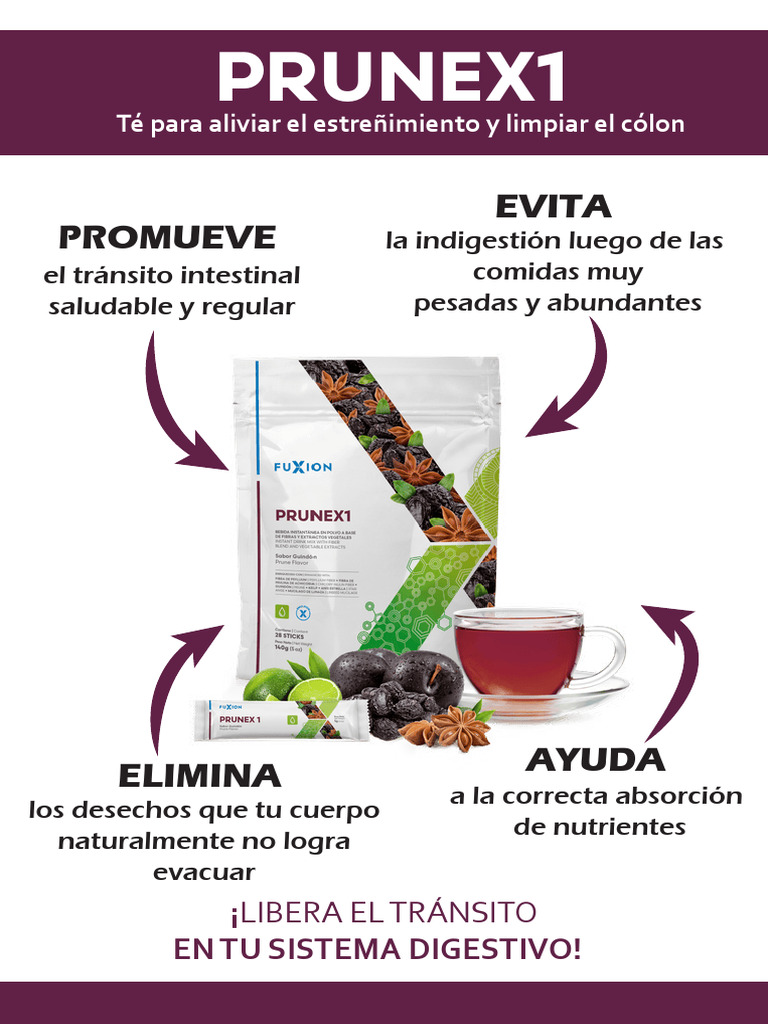 Beneficios y usos de Prunex1 | PDF | Estreñimiento | Tracto ...