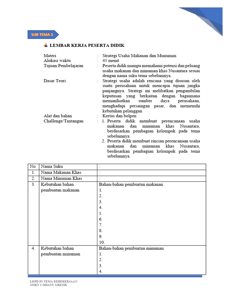 LKPD Modul Kebekerjaan-4-5 | PDF