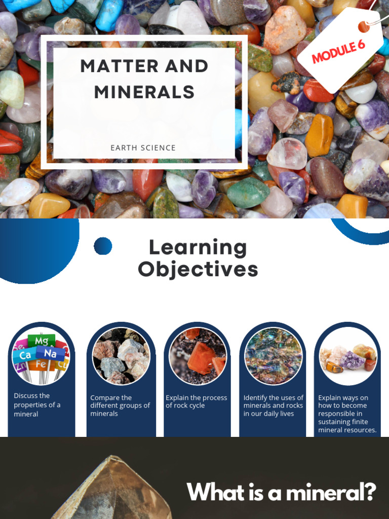 M6 Matter and Minerals-Merged-Compressed | PDF | Rock (Geology) | Plate ...