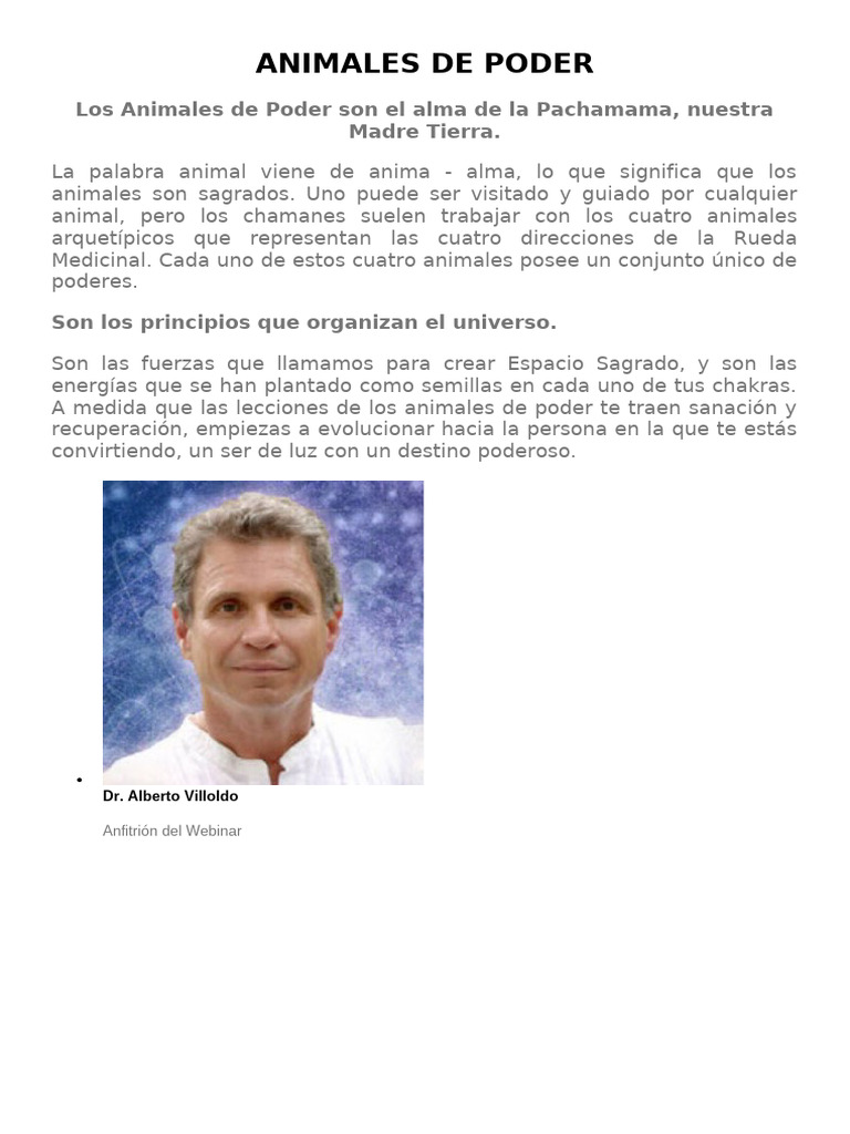 Animales de Poder | PDF