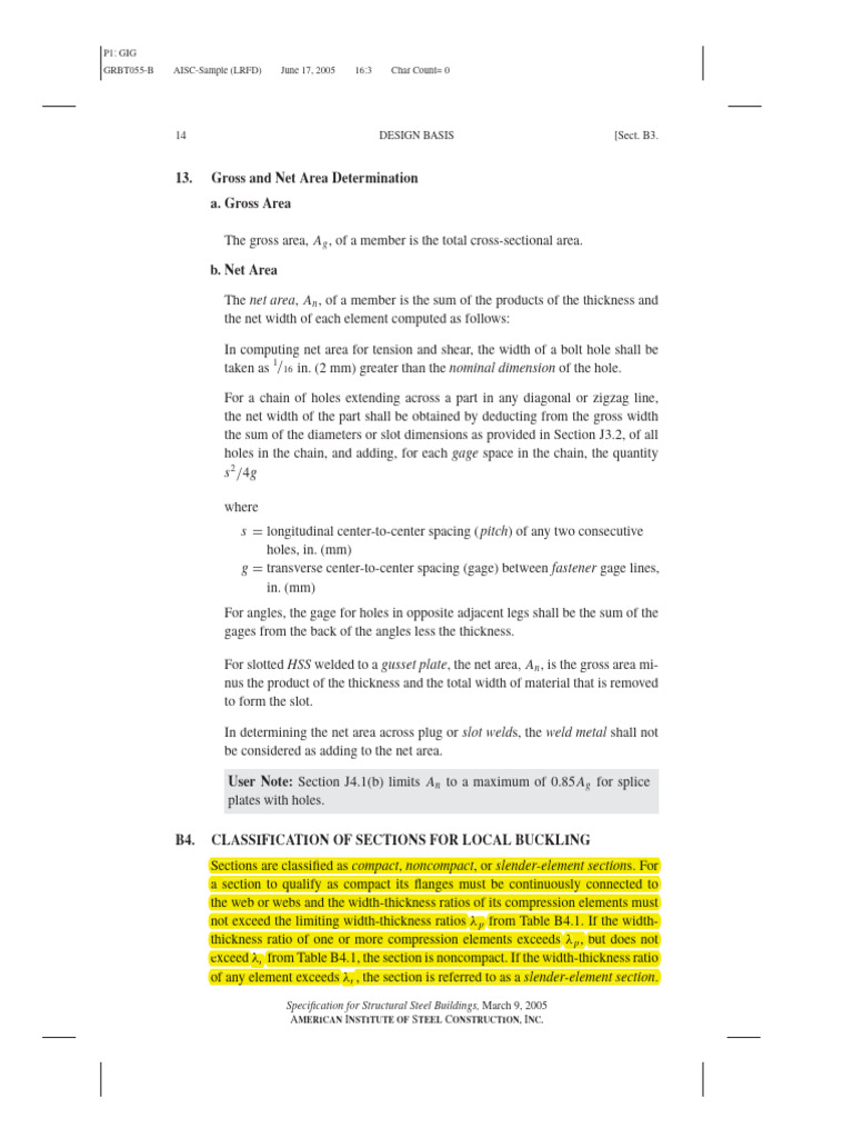 AISC - slender web | PDF | Bending | Beam (Structure)