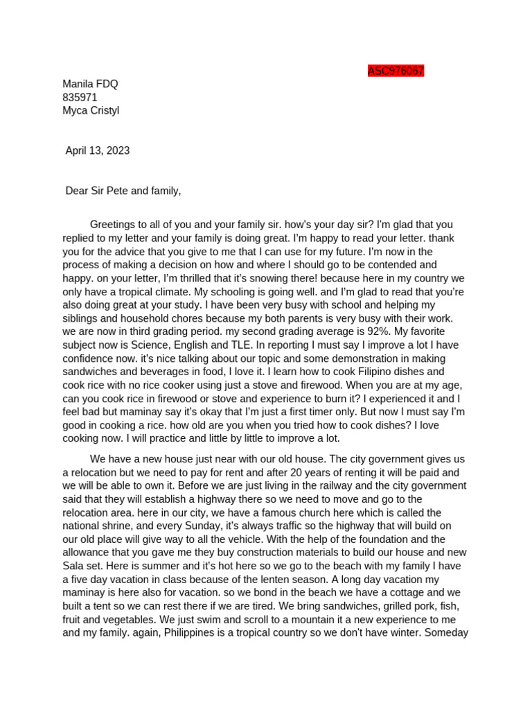 Reply - 835971 - Myca Cristyl Miranda | PDF | Foods | Cooking