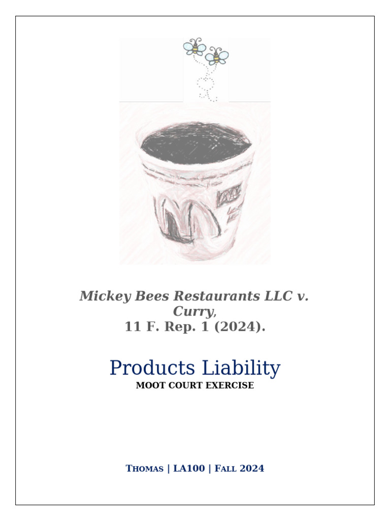 Mickey Bees v. Curry 2024 Honors | PDF | Burden Of Proof (Law) | Damages