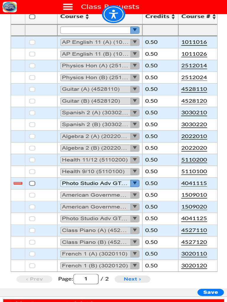 Class Requests | PDF