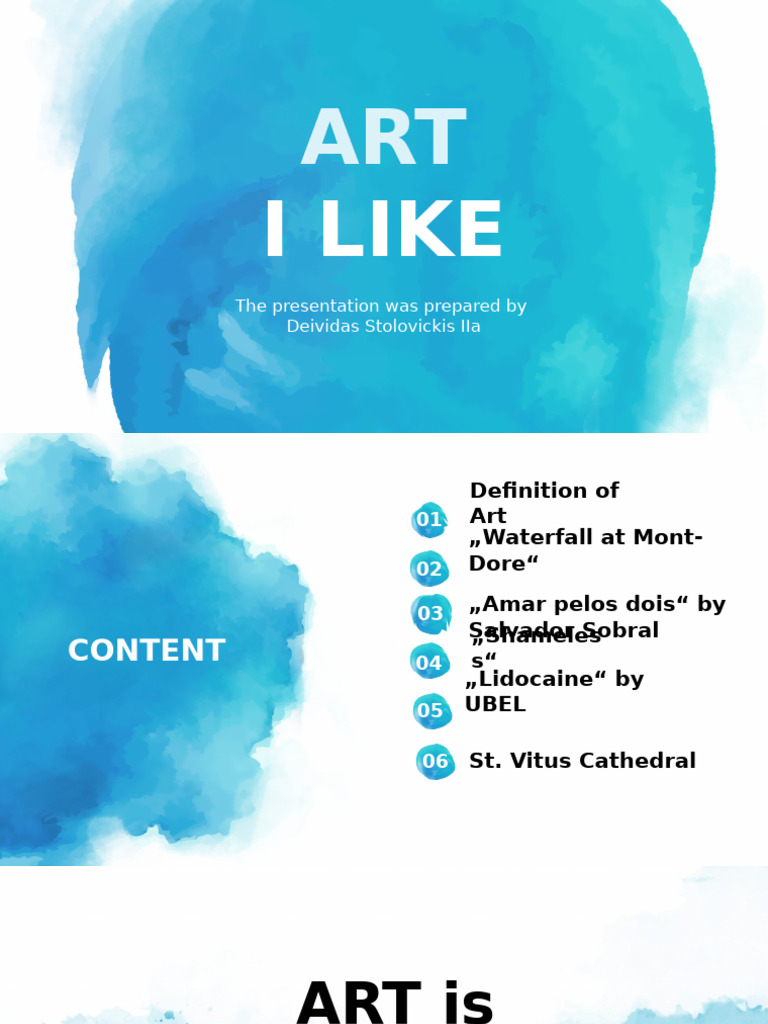 ART I LIKE by Deividas Stolovickis IIa | PDF | The Arts