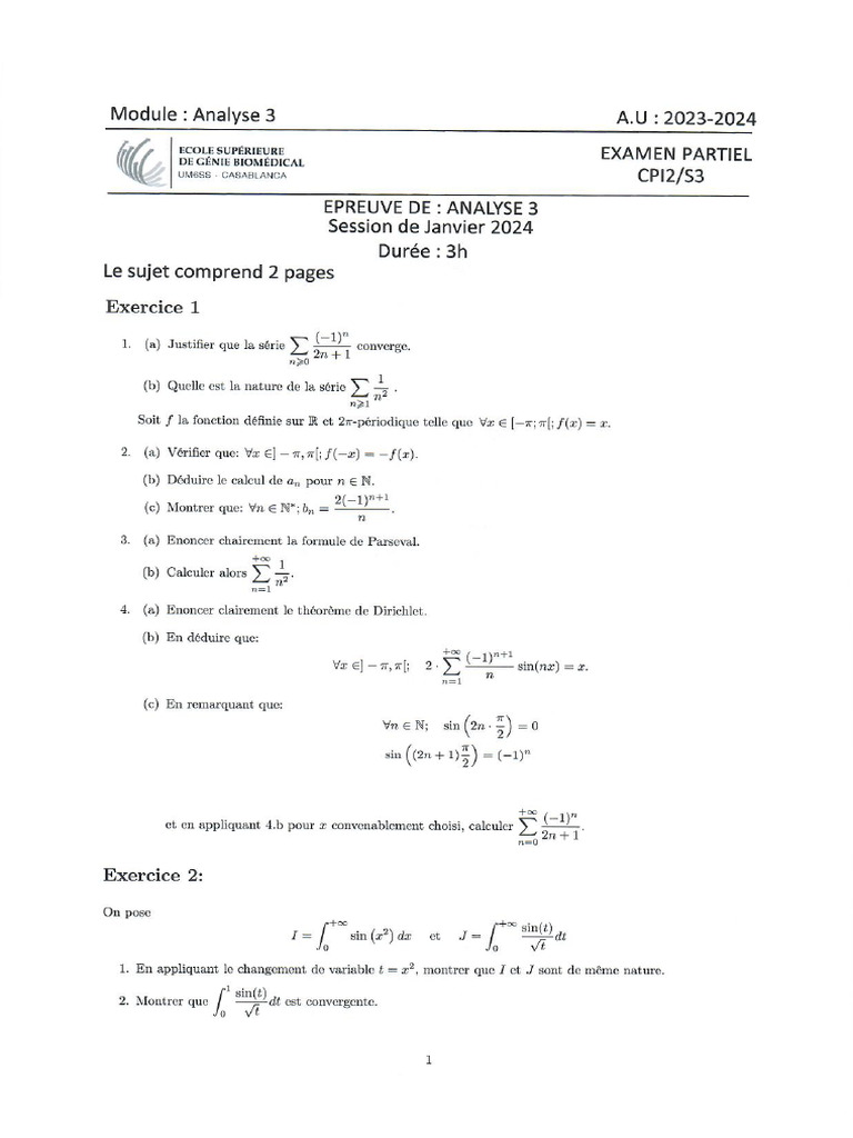 Analyse 3 Cpi2 | PDF