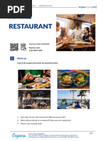 Restaurant Vocabulary for B1-B2 Learners | PDF | Waiting Staff ...