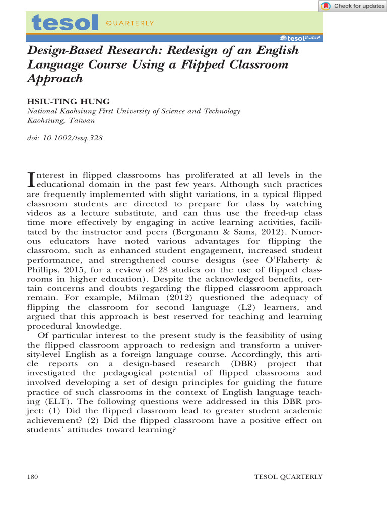TESOL Quarterly - 2017 - Hung - Design Based Research Redesign of An ...