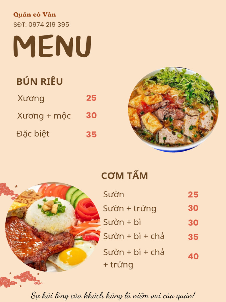 MENU Final | PDF