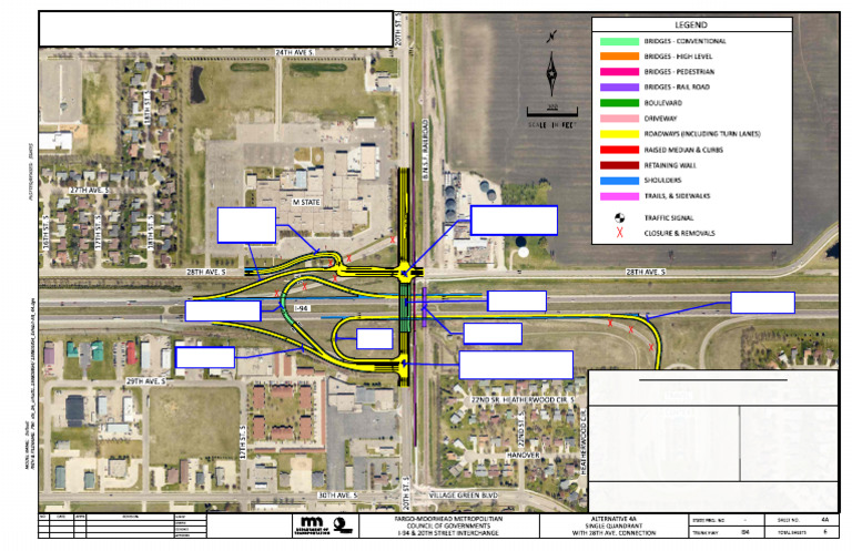 Single Quadrant Interchange Design | PDF | Traffic | Intersection (Road)