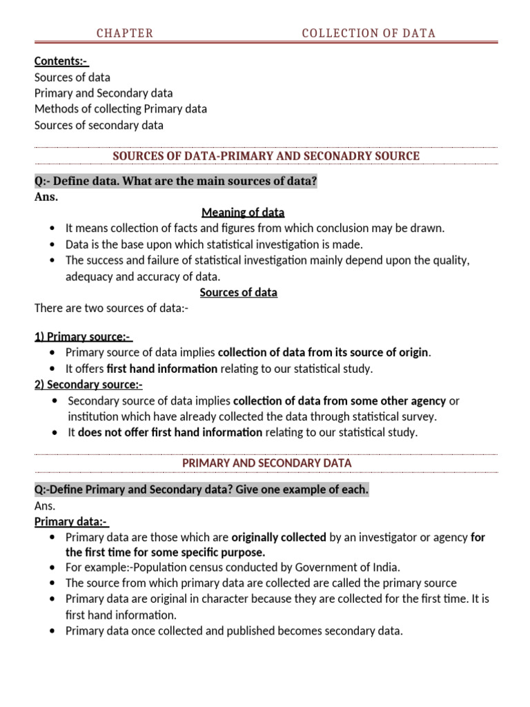 collection of data | PDF | Data | Information