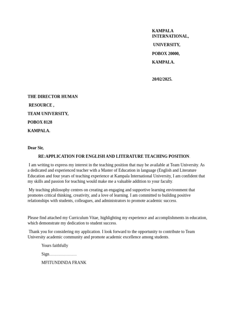 Team University Application | PDF