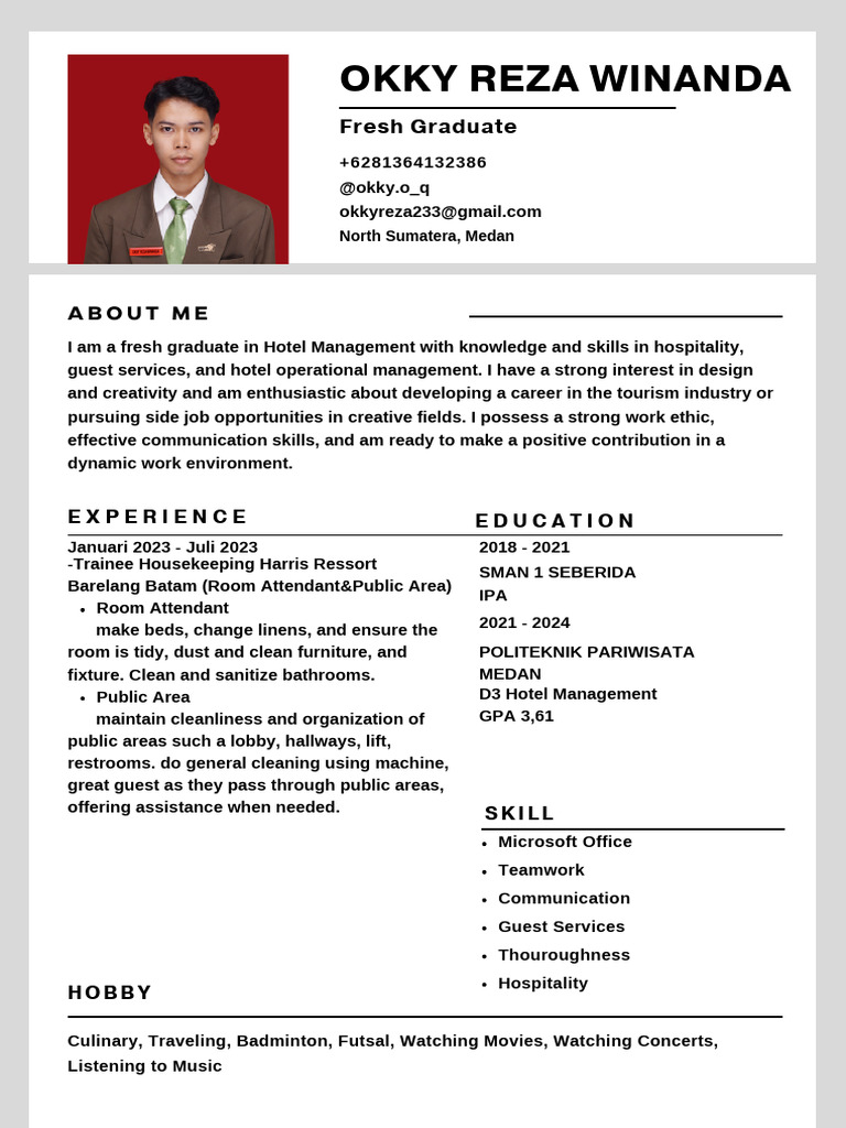 CV Okky Reza W | PDF